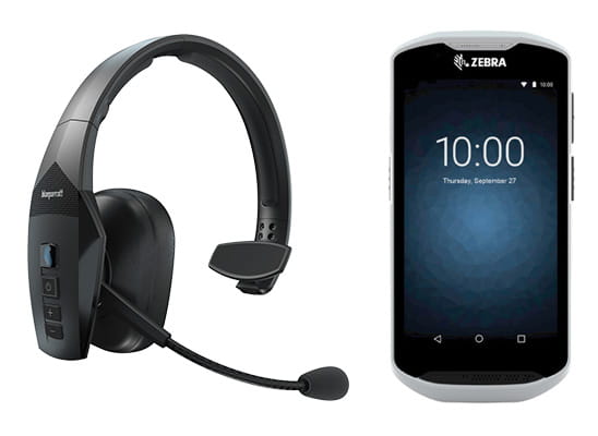 BlueParrott headsets with Zebra Workforce Connect integration
